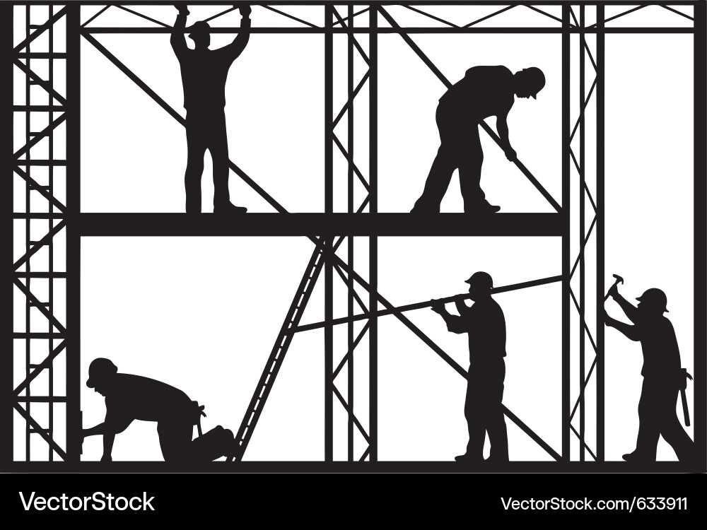 Construction workers Royalty Free Vector Image