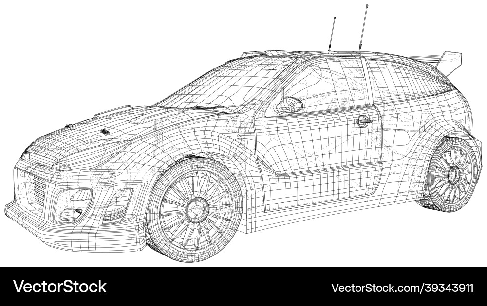 Vehicle Wireframe Vector Images (over 5,600)