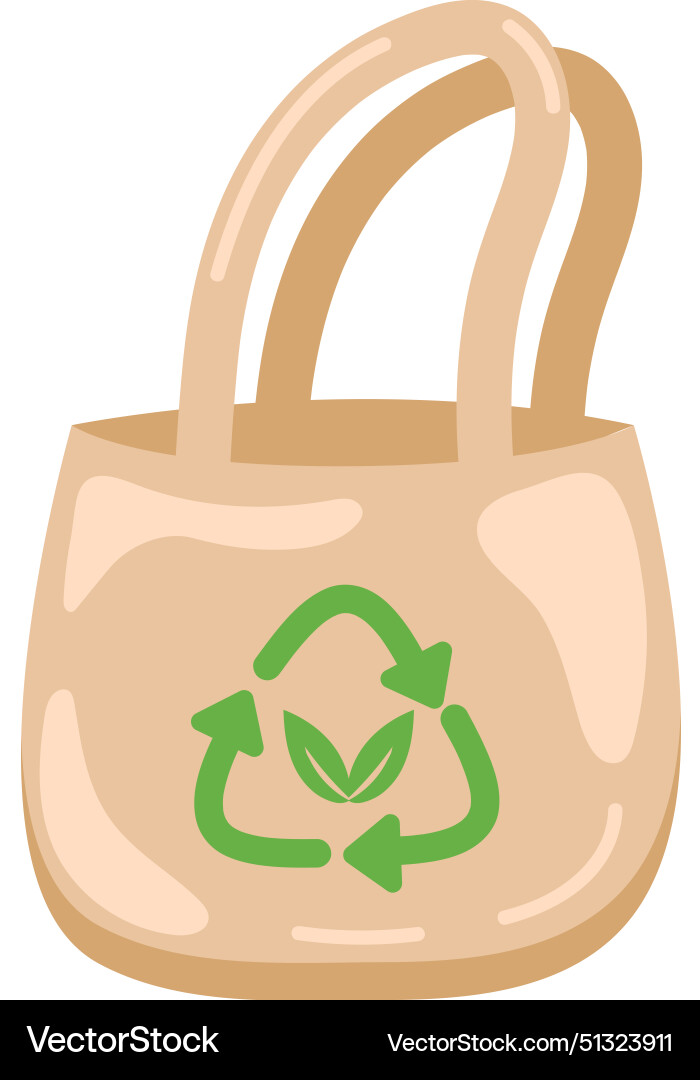 Free plastic bag reusable Royalty Free Vector Image