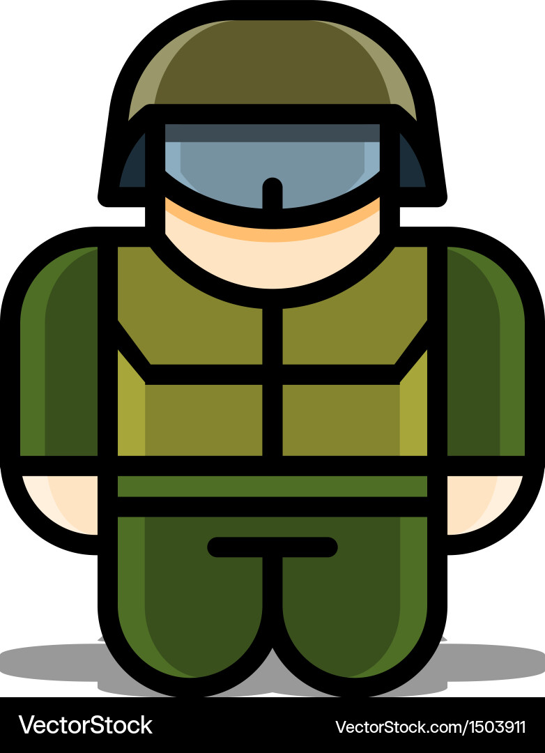 Soldier toy icons Royalty Free Vector Image - VectorStock