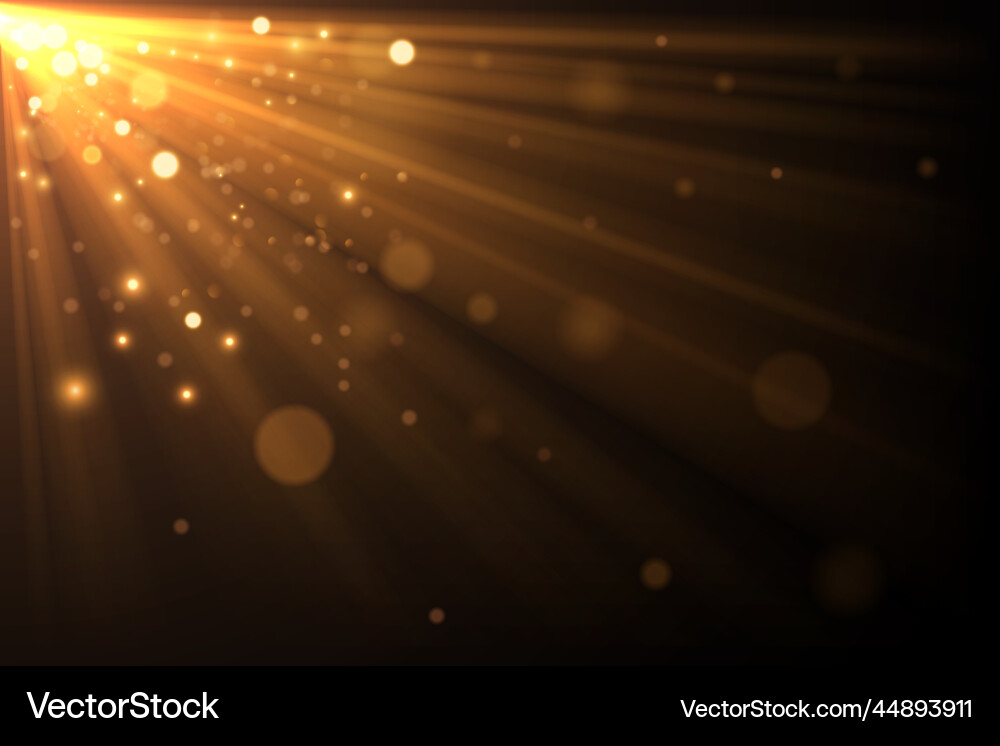 Sun light rays effect Royalty Free Vector Image