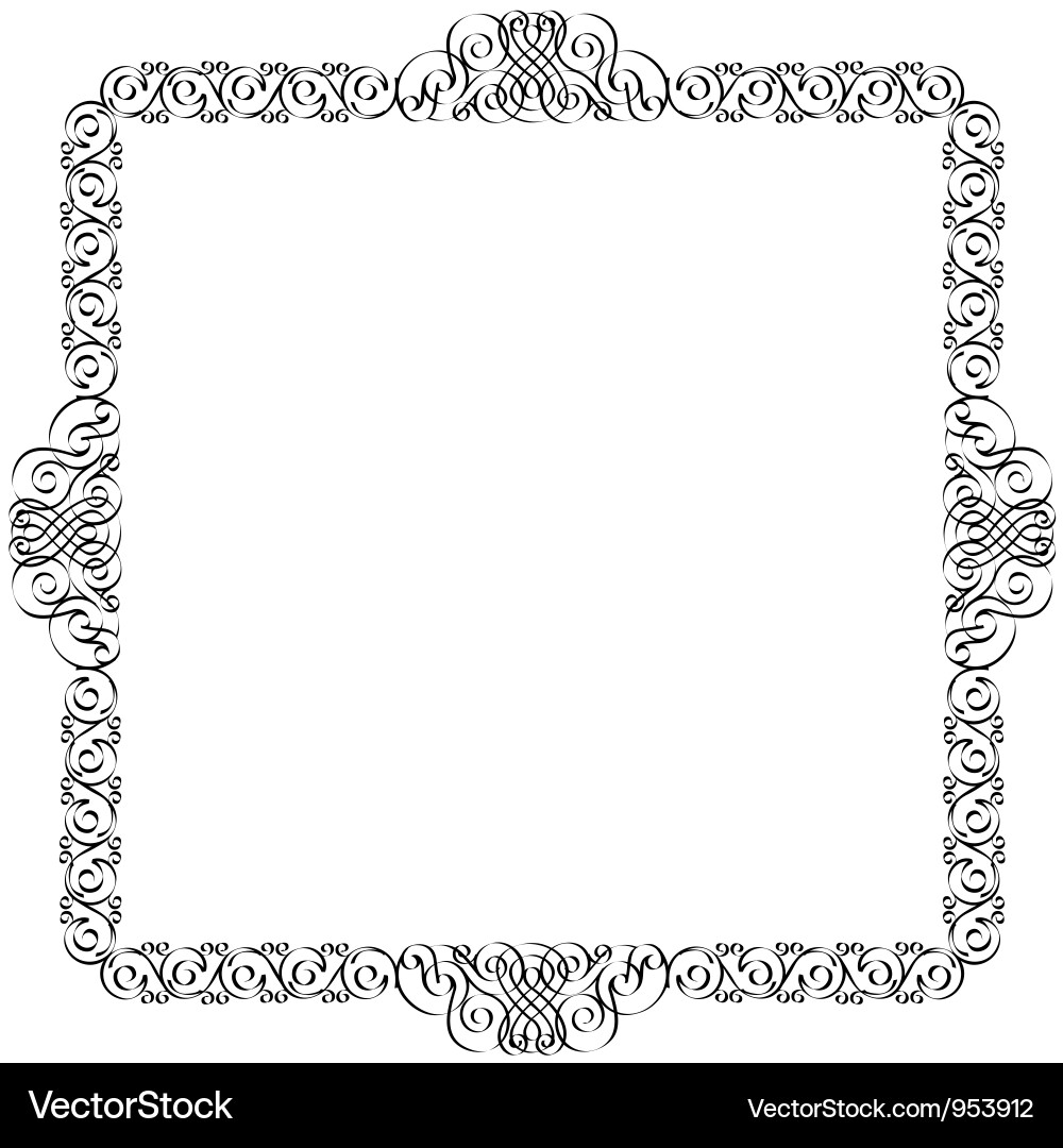 Decorative frame for design Royalty Free Vector Image