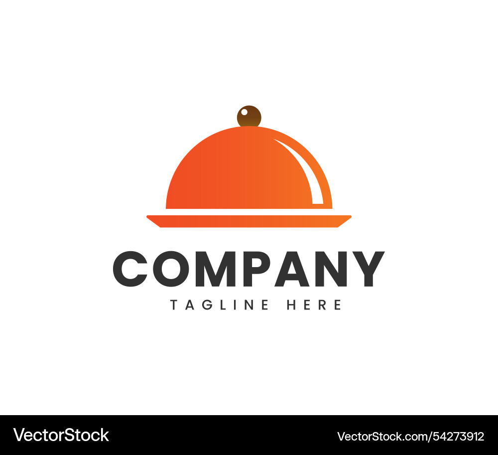Restaurant logo design or food service Royalty Free Vector