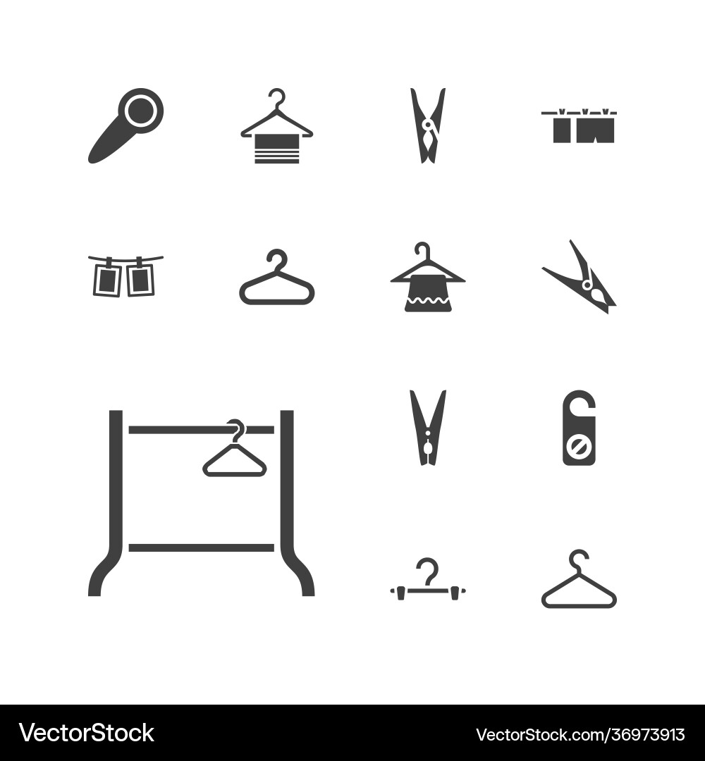 13 hang icons Royalty Free Vector Image - VectorStock
