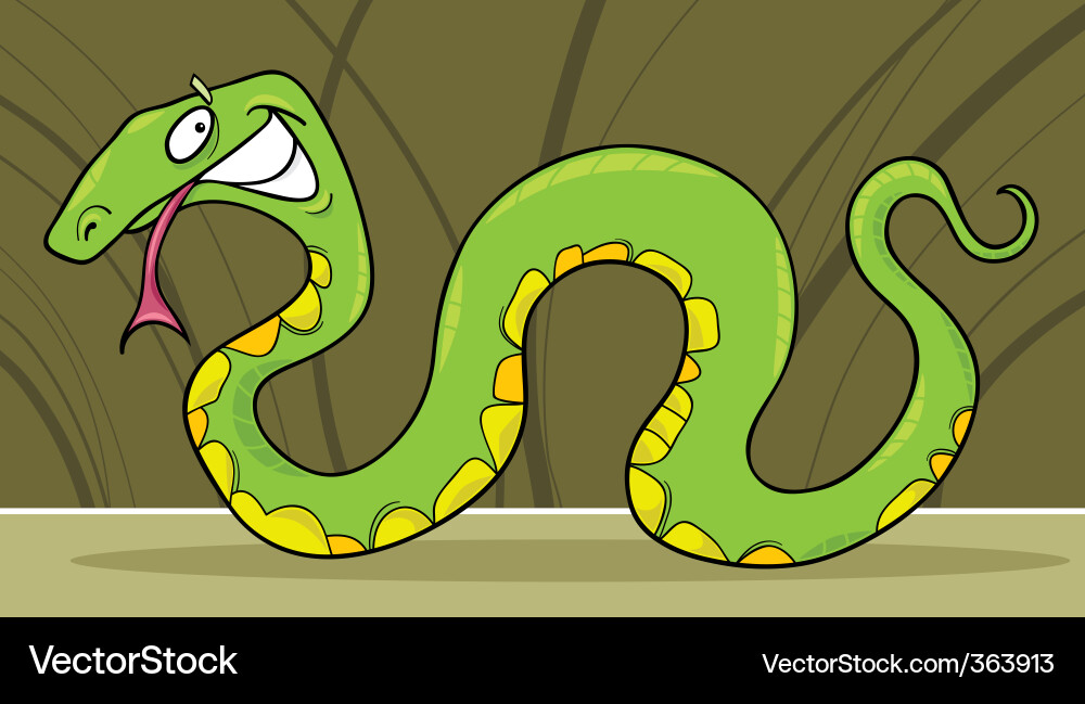 Green snake Royalty Free Vector Image - VectorStock