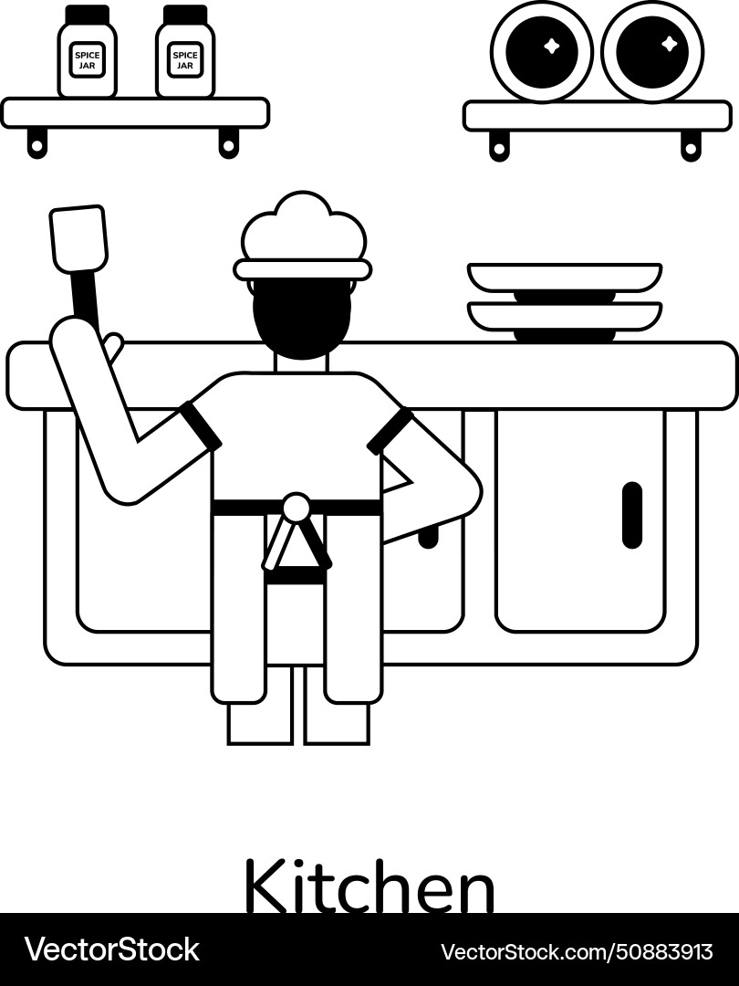 Kitchen Royalty Free Vector Image - VectorStock