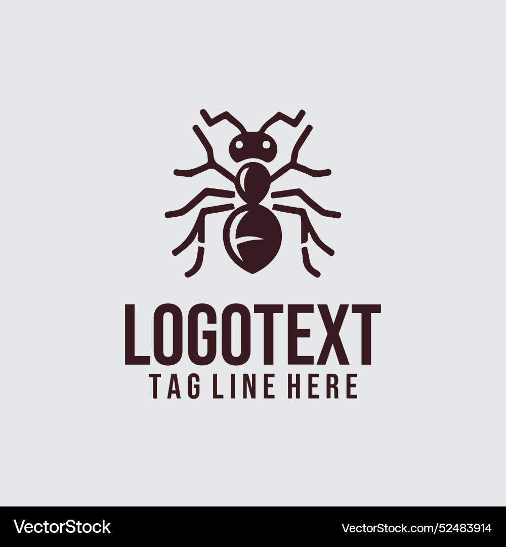 Ant logo Royalty Free Vector Image - VectorStock