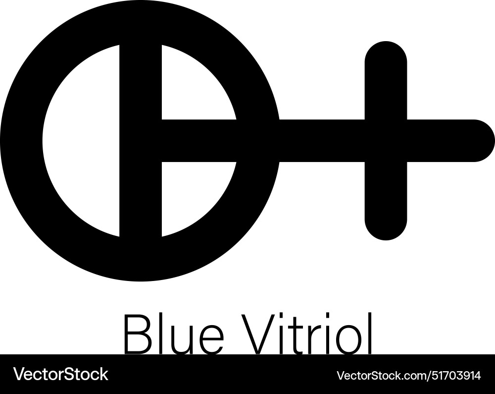 Blue vitriol Royalty Free Vector Image - VectorStock