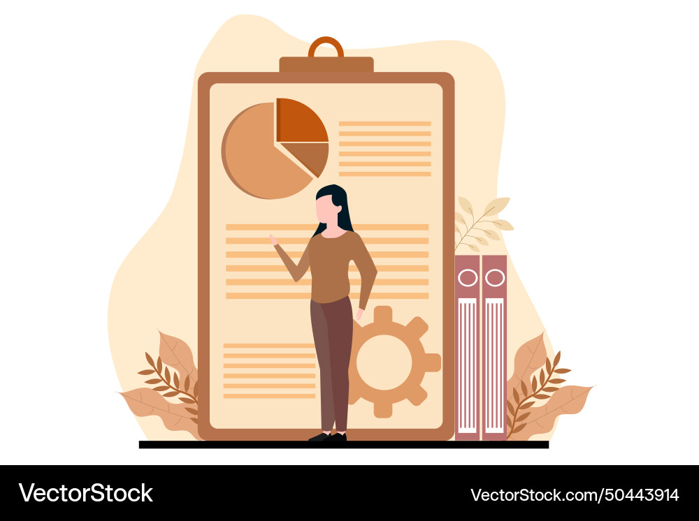 Business flat design Royalty Free Vector Image Business flat design Royalty Free Vector Image