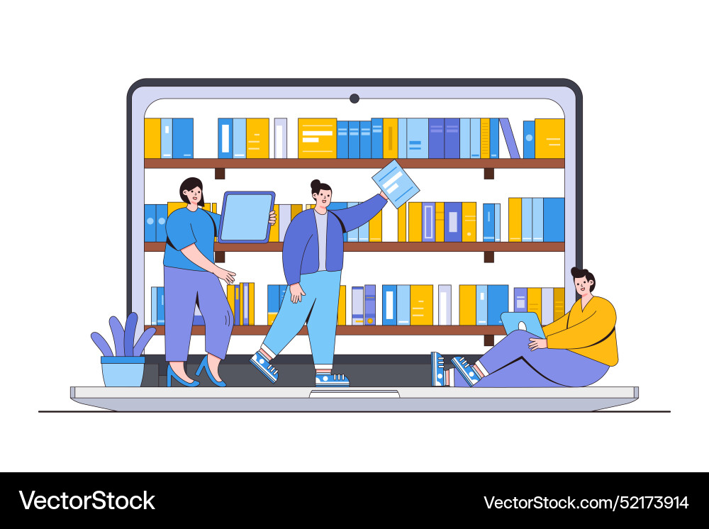 Digital entertainment and streaming services Vector Image