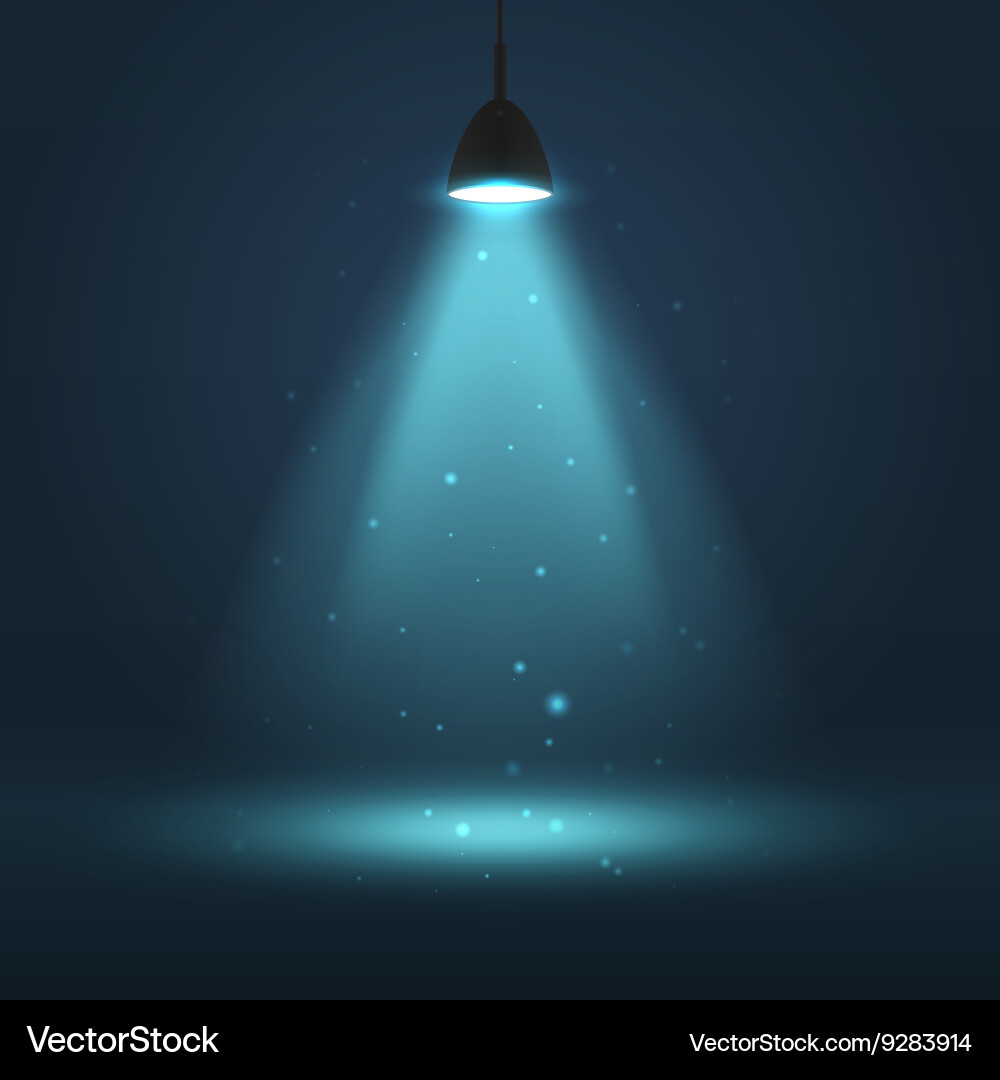 Lamp lights the light from lantern Royalty Free Vector Image