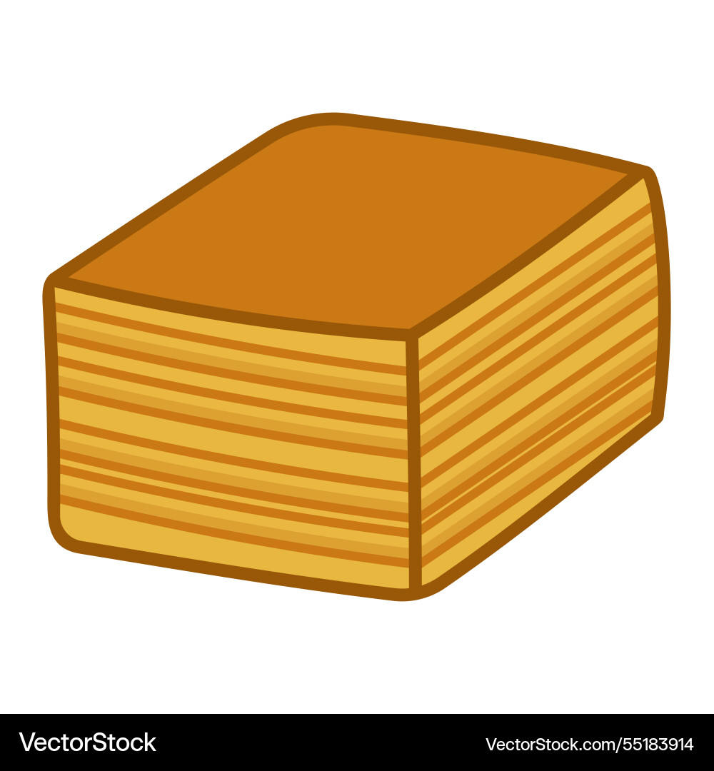 Lapis legit icon Royalty Free Vector Image - VectorStock