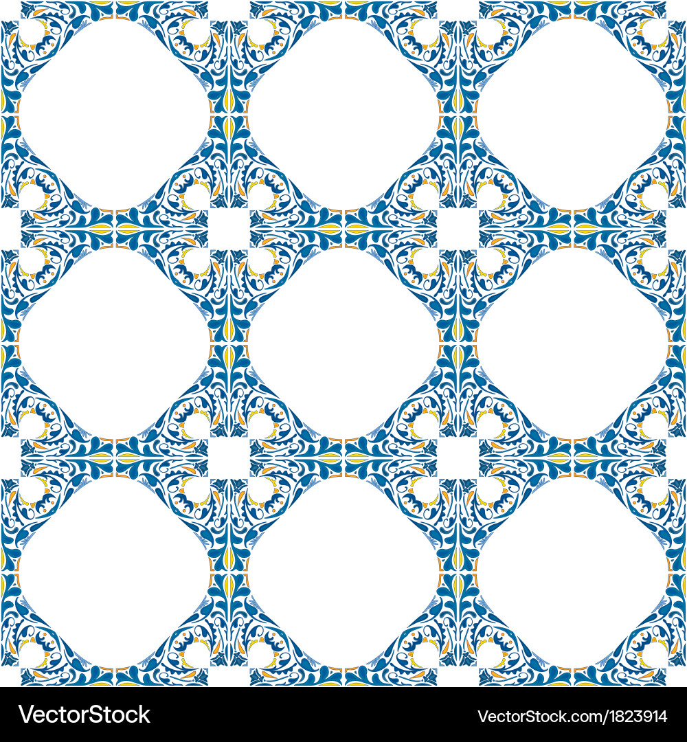 Portuguese tiles Royalty Free Vector Image - VectorStock