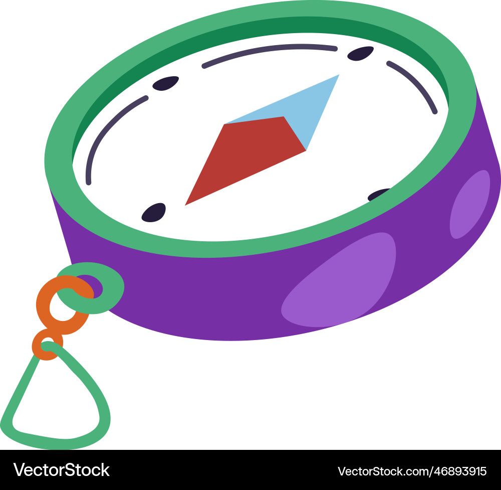 Compass instrument for naval adventures Royalty Free Vector