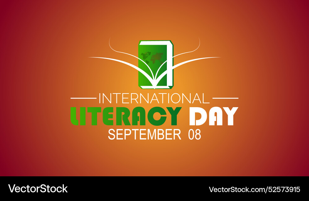 International literacy day Royalty Free Vector Image