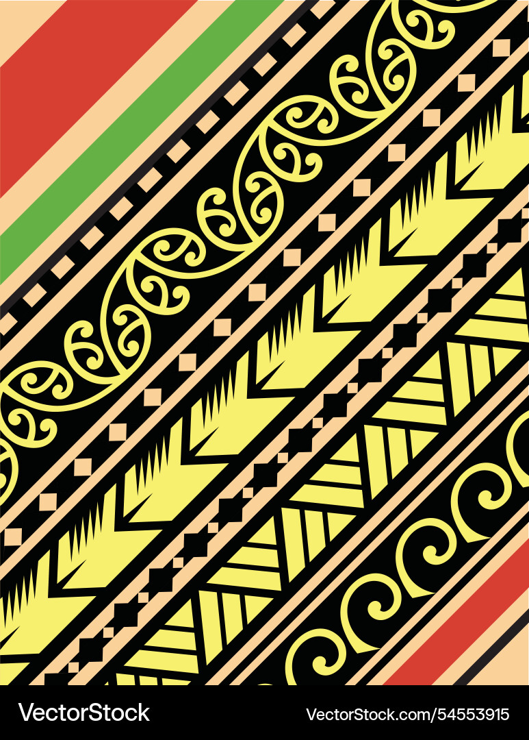 Polynesian tattoo tribal pattern background design