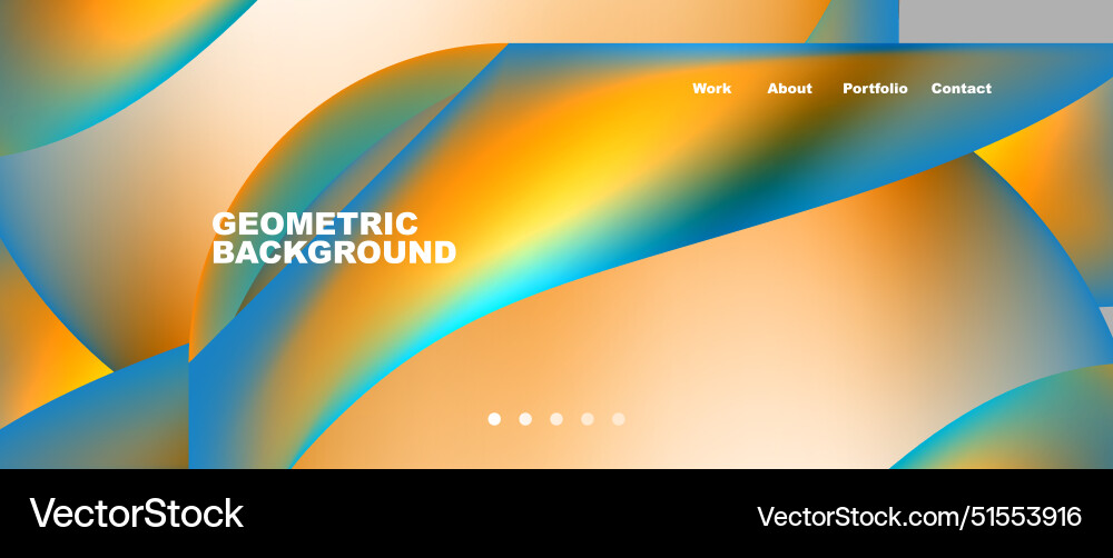 Dynamic flowing shapes concept design composition Vector Image