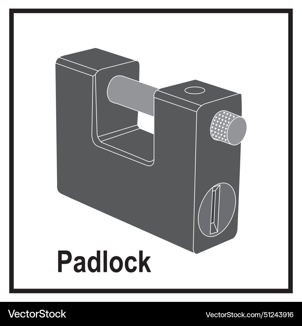 Padlock icon Royalty Free Vector Image - VectorStock