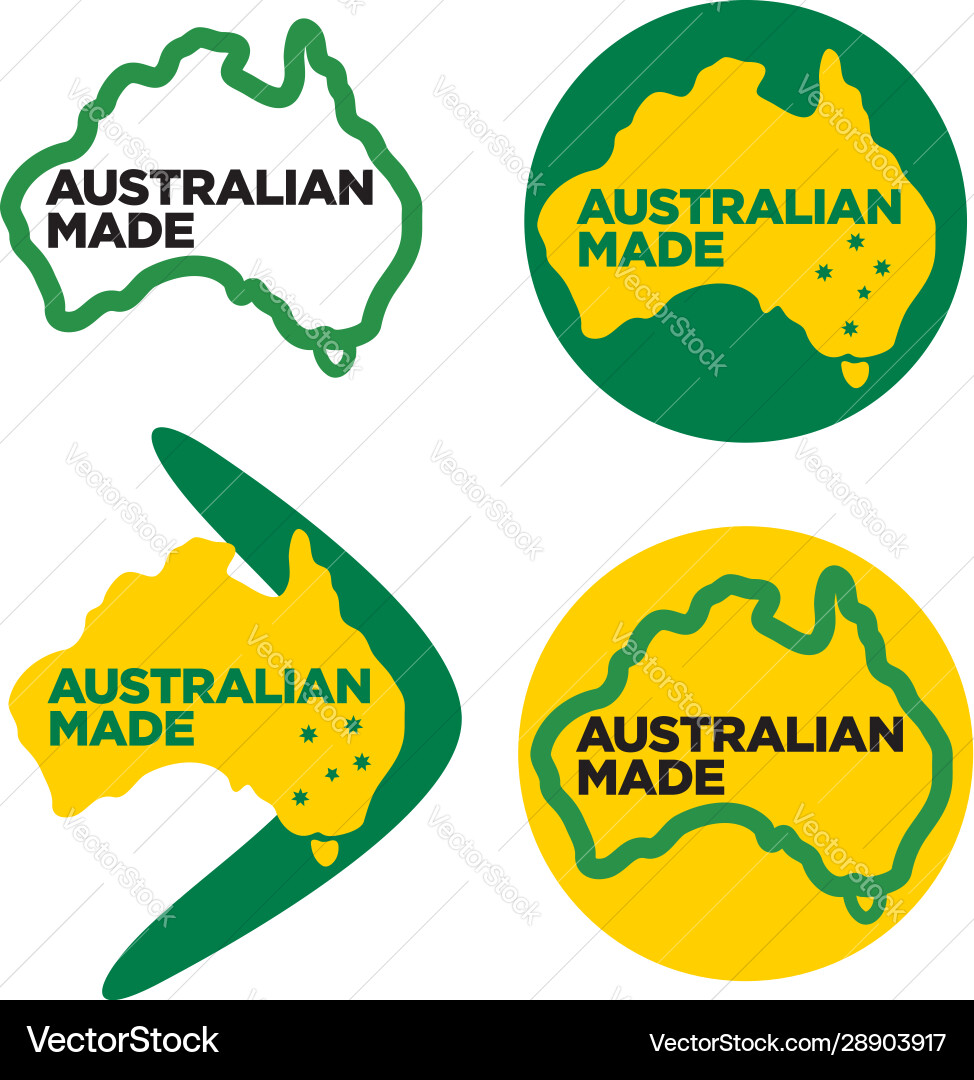 Australien-Logos Lizenzfreies Vektorbild - VectorStock