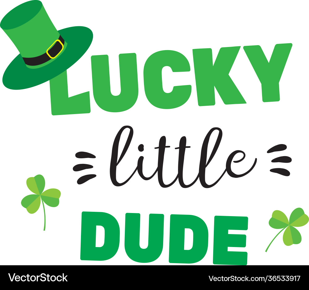 Lucky dude Royalty Free Vector Image - VectorStock