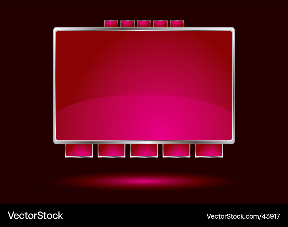 Modern Red Interface Royalty Free Vector Image