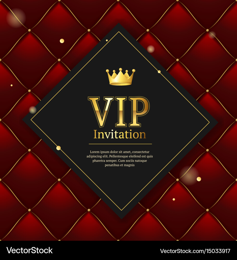 Quilted invitation card Royalty Free Vector Image
