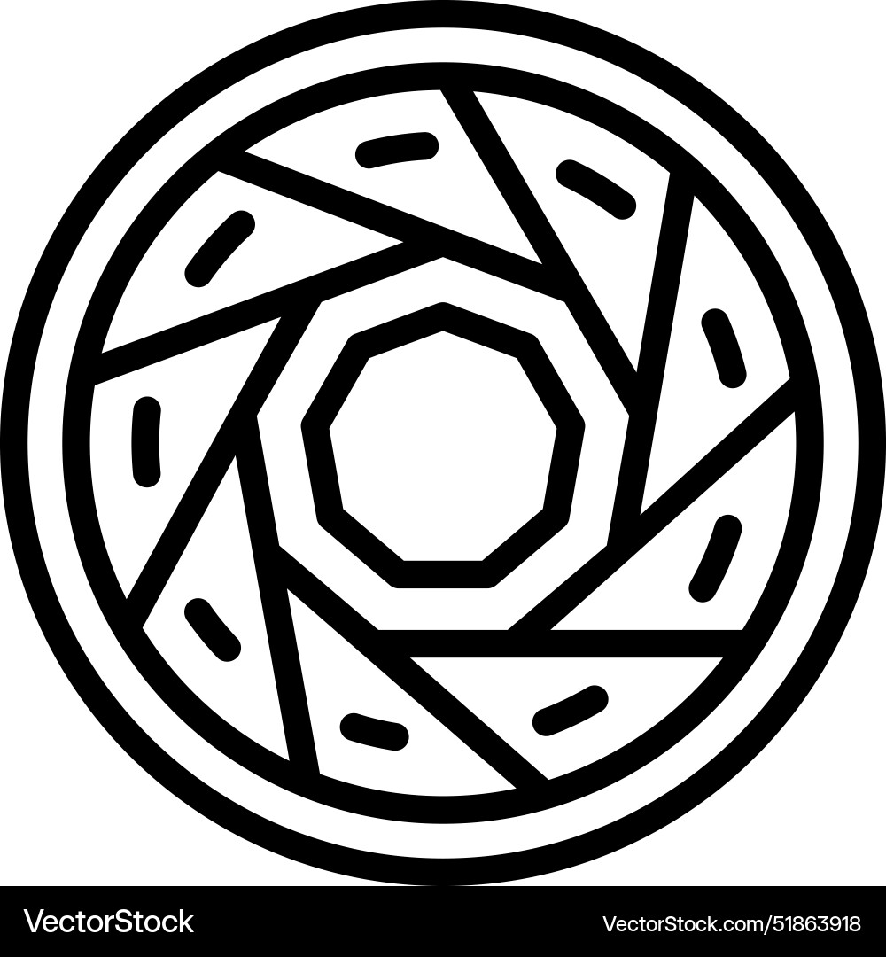 Aperture Royalty Free Vector Image - VectorStock