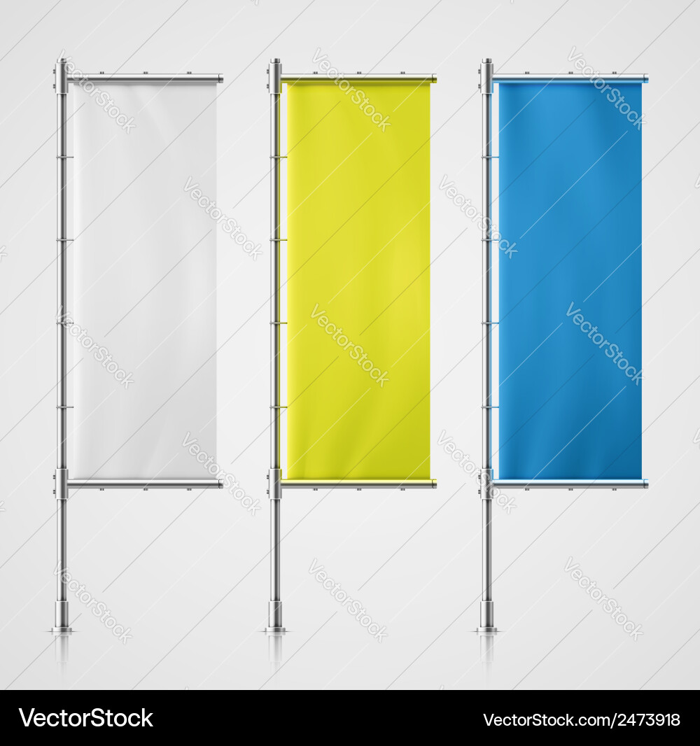 Banner flag Royalty Free Vector Image - VectorStock