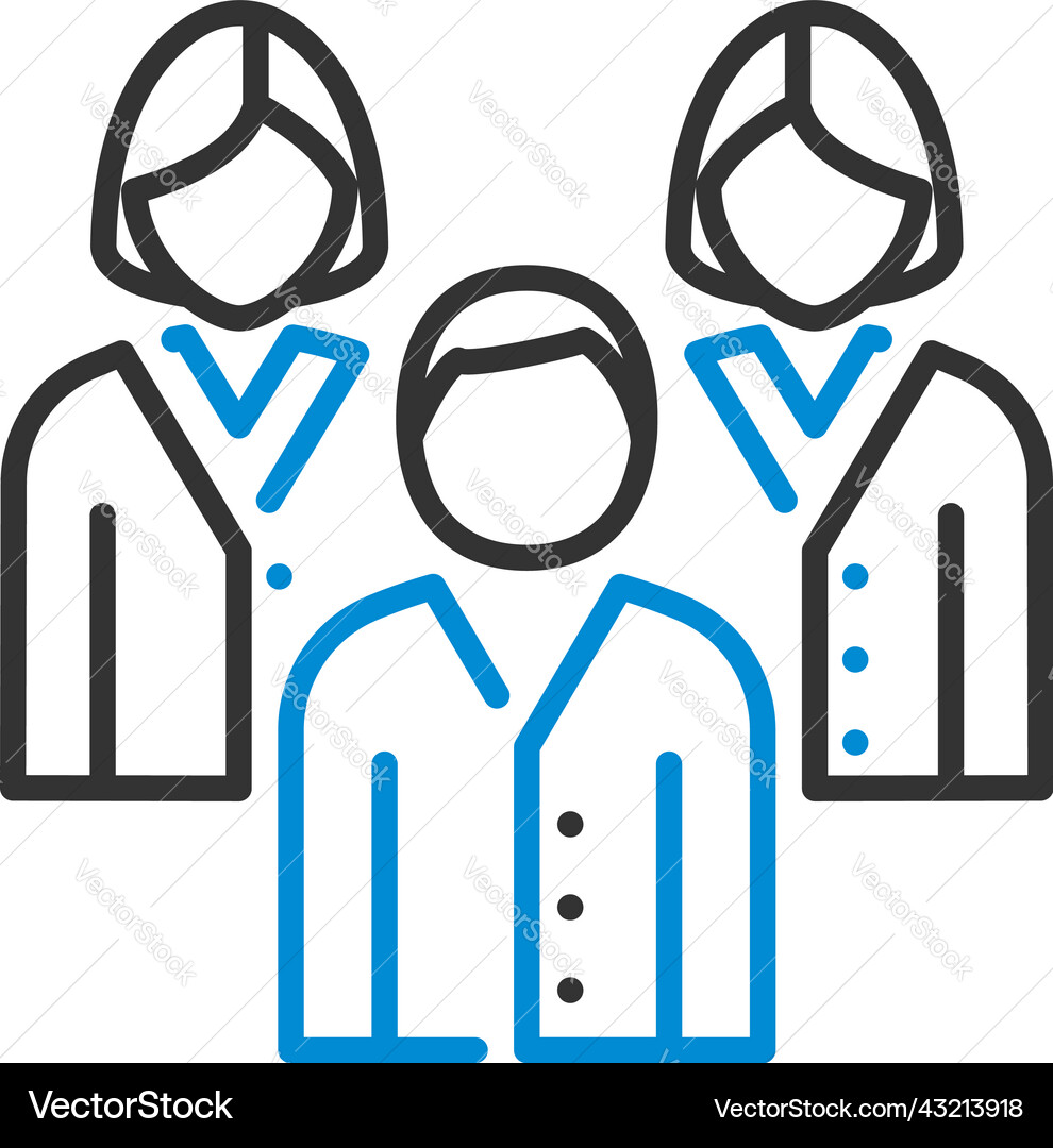 Corporate team icon Royalty Free Vector Image - VectorStock