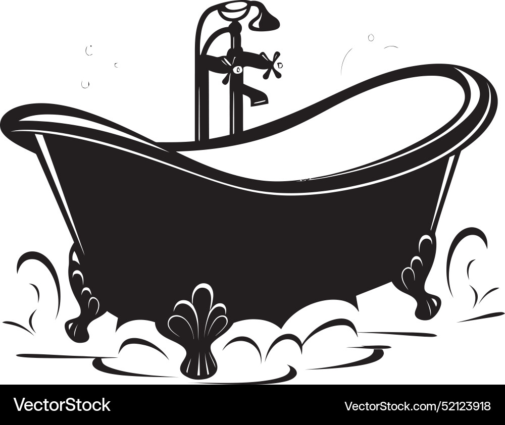 Healing power of hydrotherapy bathschoosing Vector Image