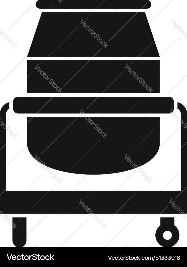 Icon of a drum sander machine Royalty Free Vector Image