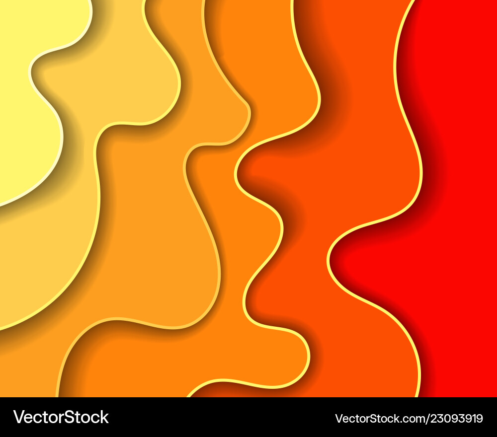 Abstract Paper Cutout Background Royalty Free Vector Image