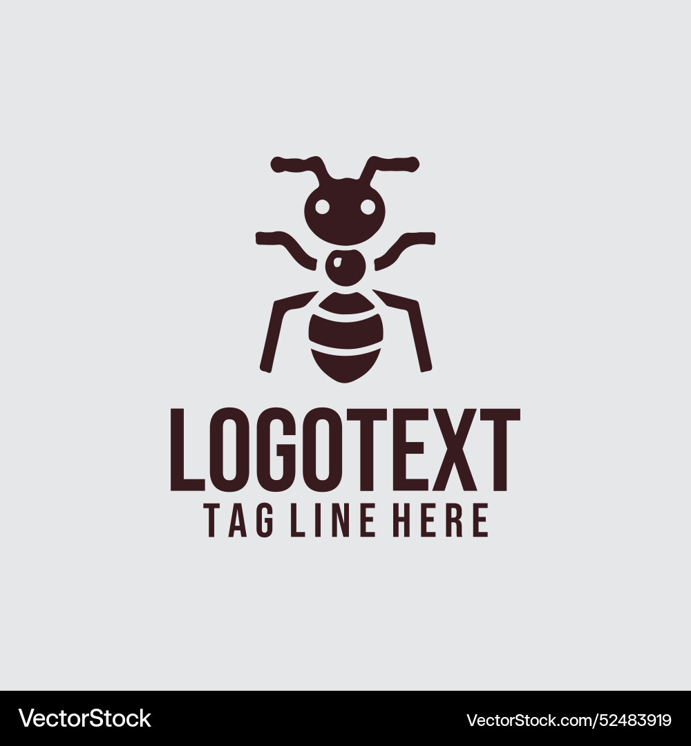 Ant logo Royalty Free Vector Image - VectorStock