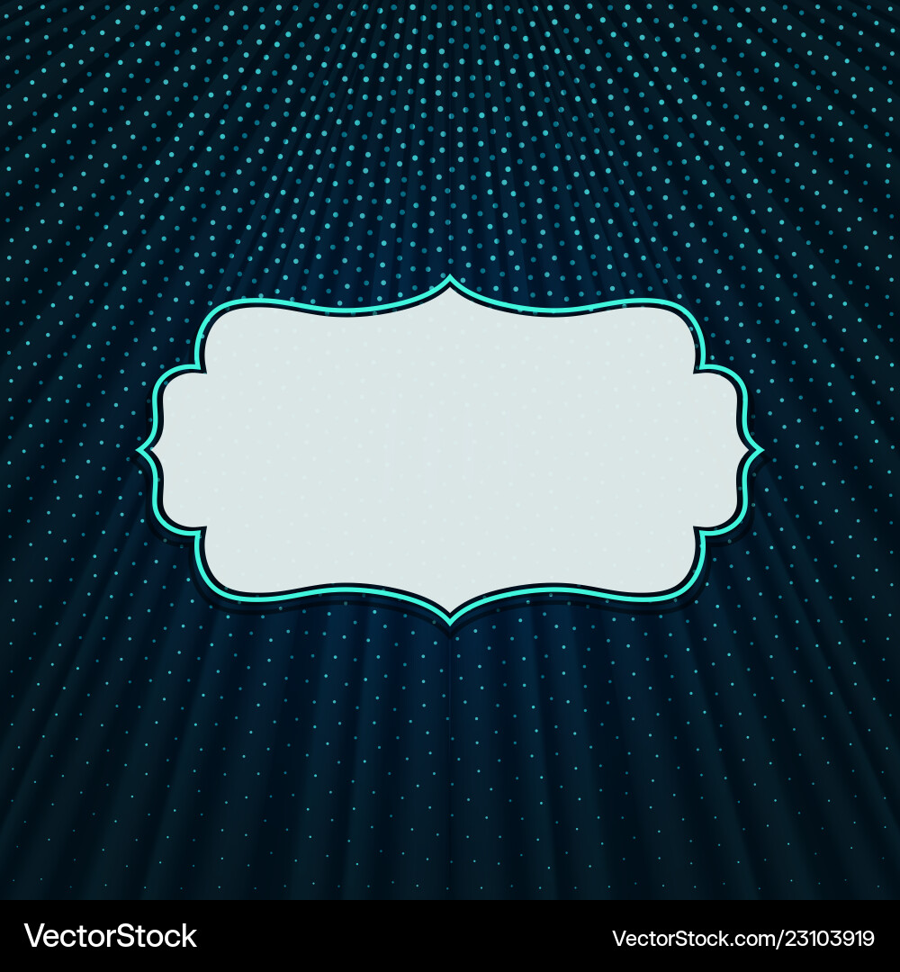 Frame on a blue textile background Royalty Free Vector Image