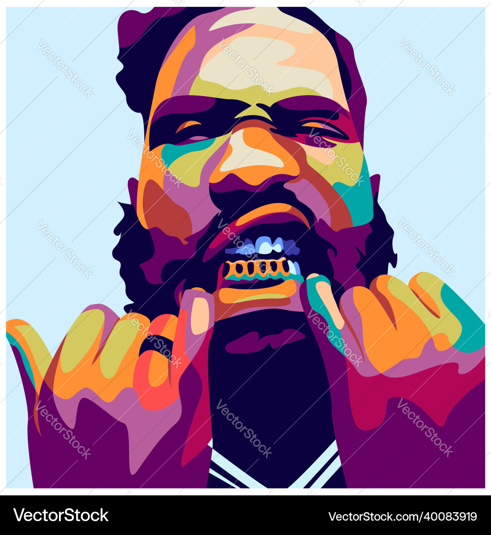 Tobe nwigwe pop art Royalty Free Vector Image - VectorStock
