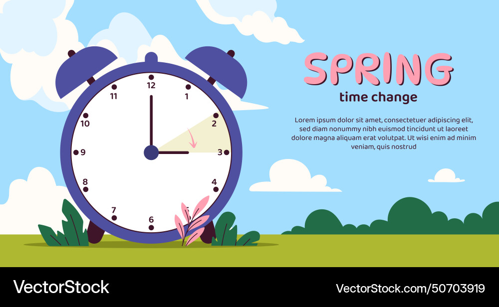 Welcome spring forward background Royalty Free Vector Image