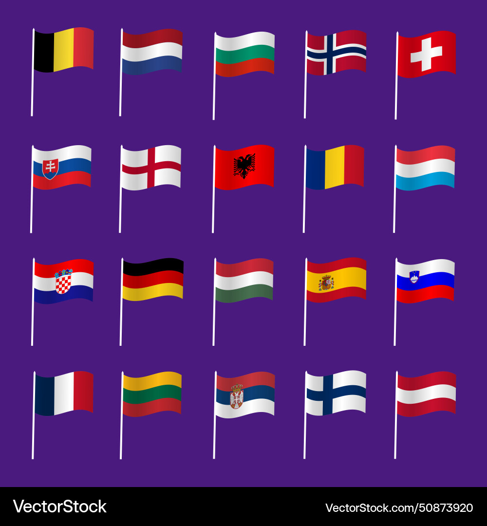 Country flags Royalty Free Vector Image - VectorStock