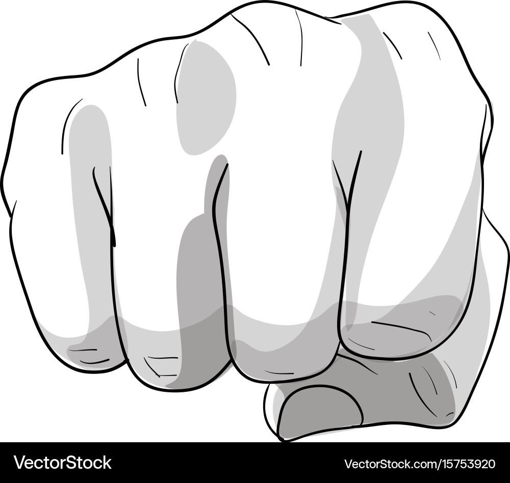 Fist punch Royalty Free Vector Image - VectorStock