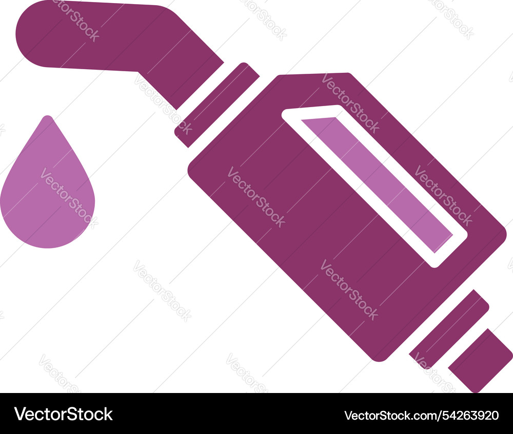 Nozzle glyph two colour icon Royalty Free Vector Image