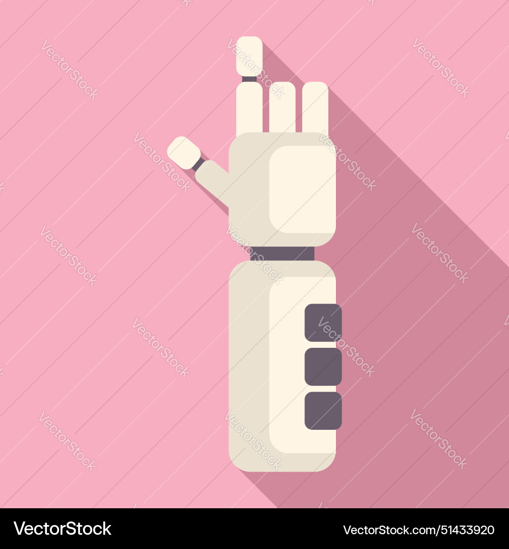 Robot hand gesture on pink background Royalty Free Vector
