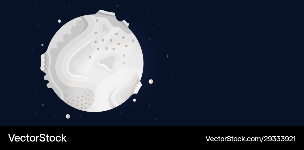 Colorful moon Royalty Free Vector Image - VectorStock