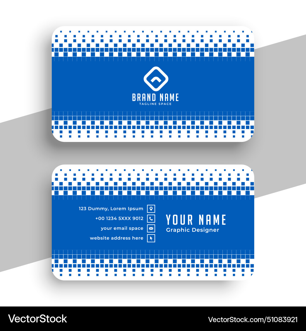 Creative and modern professional visiting card Vector Image