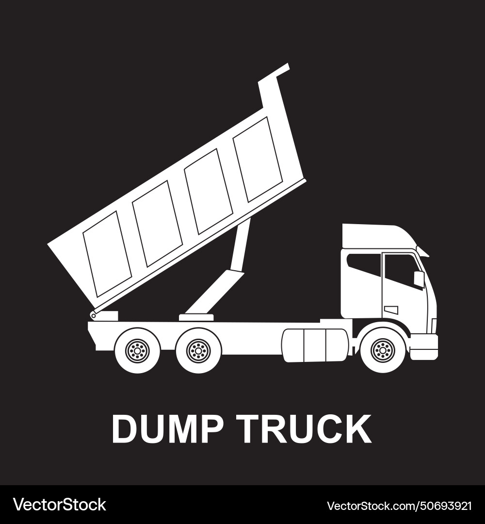 Dump truck icon Royalty Free Vector Image - VectorStock