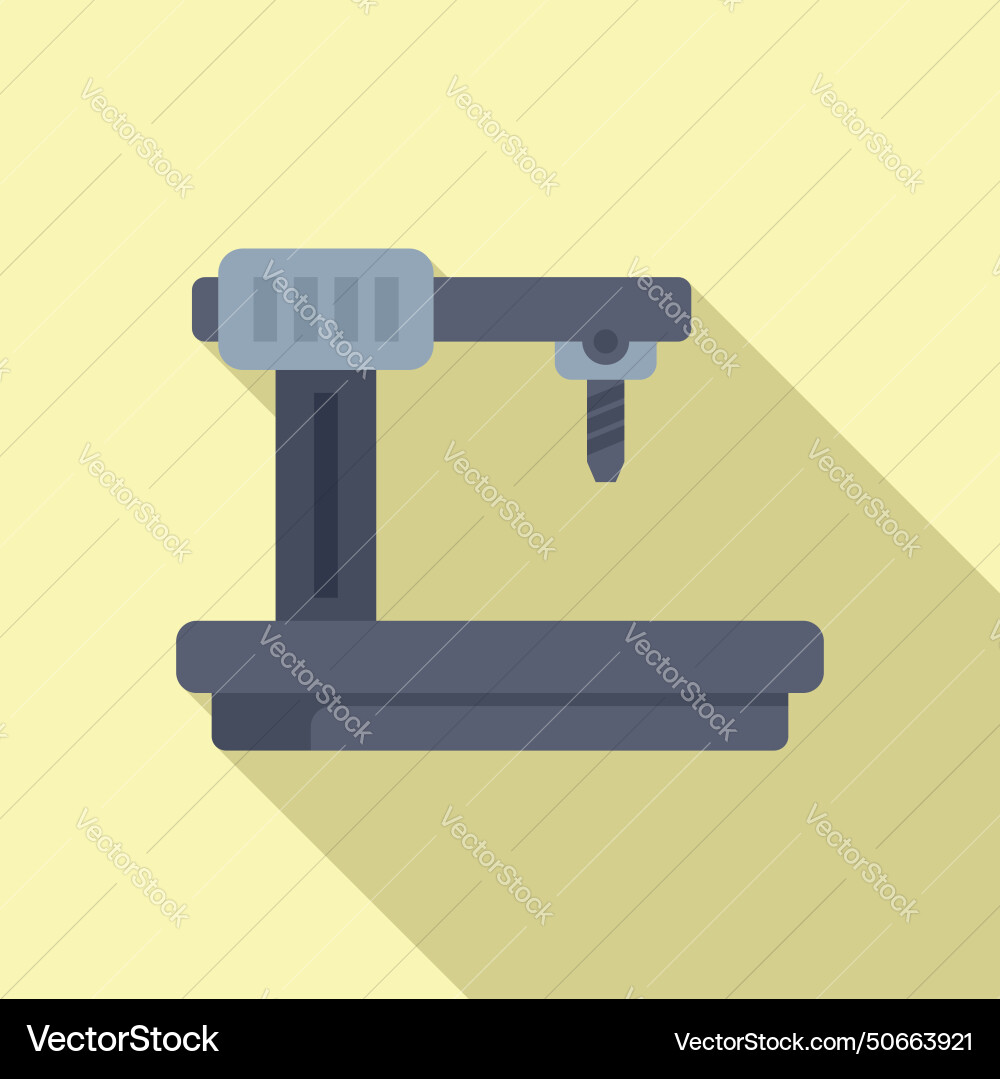 Industrial drill machine icon flat design Vector Image