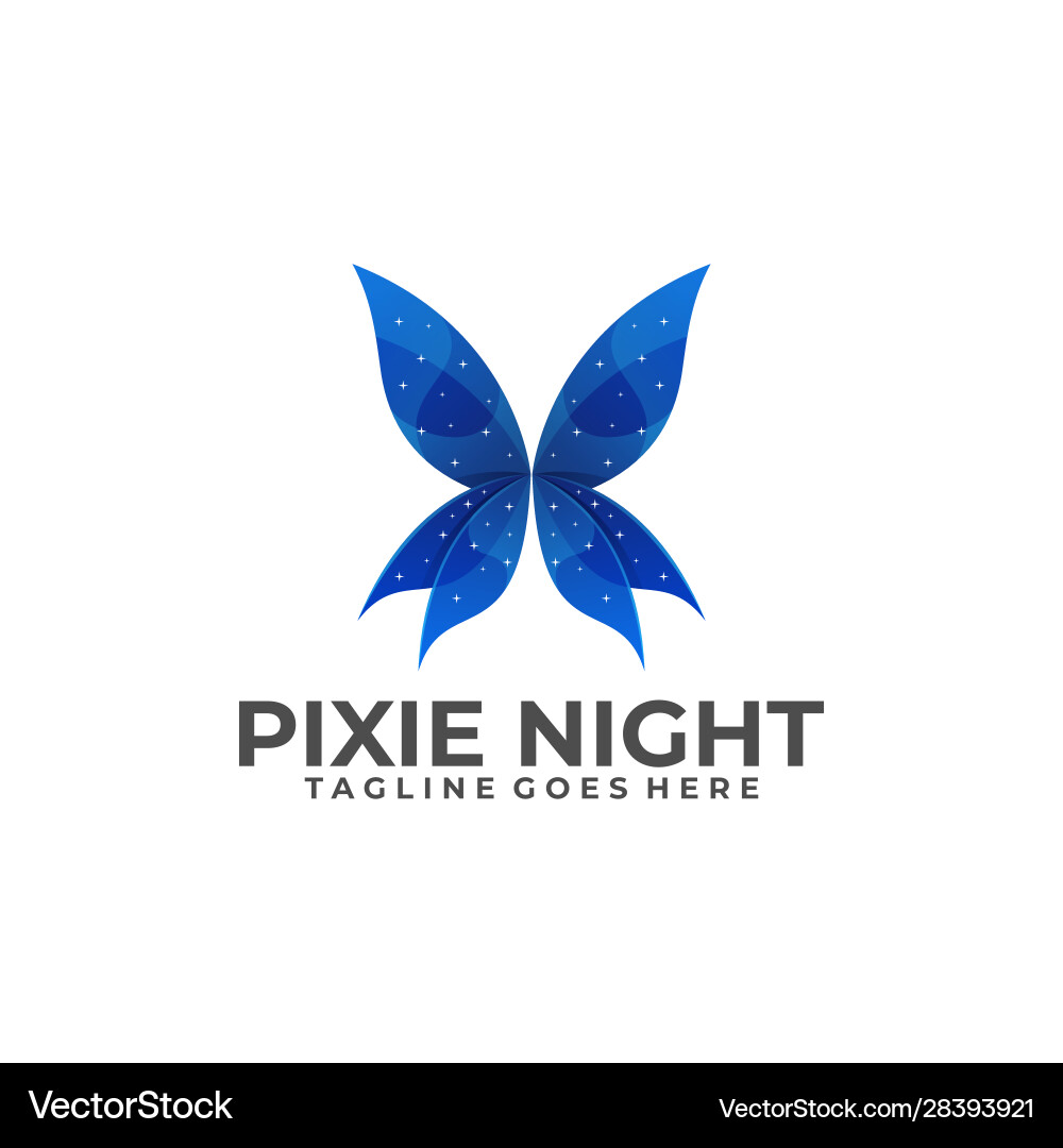 Pixie Night Fantasy Template Royalty Free Vector Image