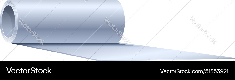 Roll of white paper unfurling on background Vector Image