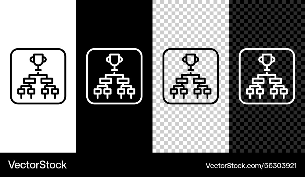 Sports Scoreboard & Tournament Bracket Vector Image