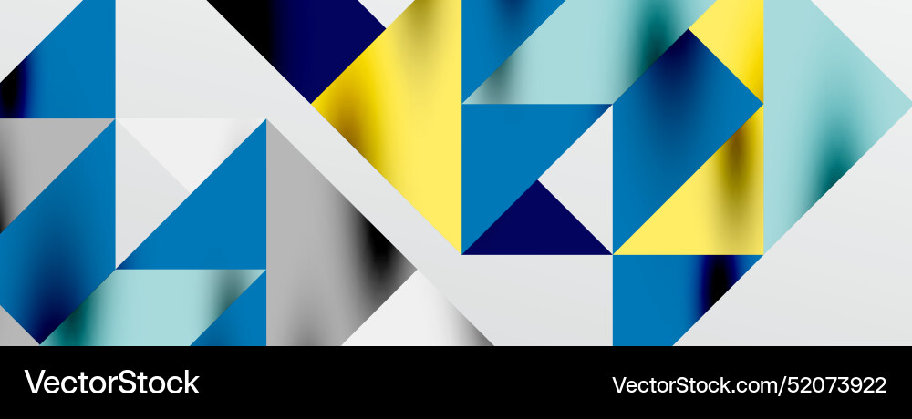 Tech minimal overlapping triangle shapes elements Vector Image