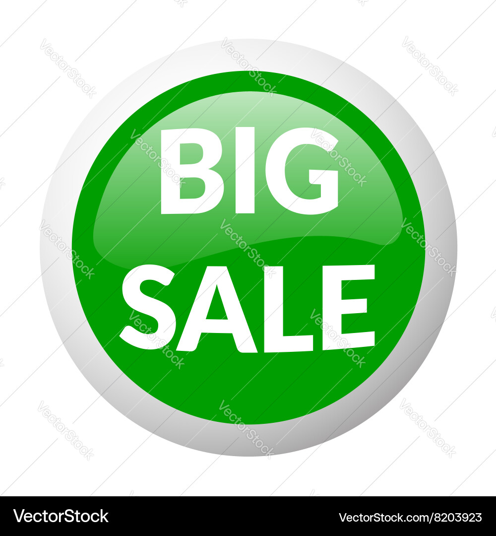 Big sales glass Royalty Free Vector Image - VectorStock