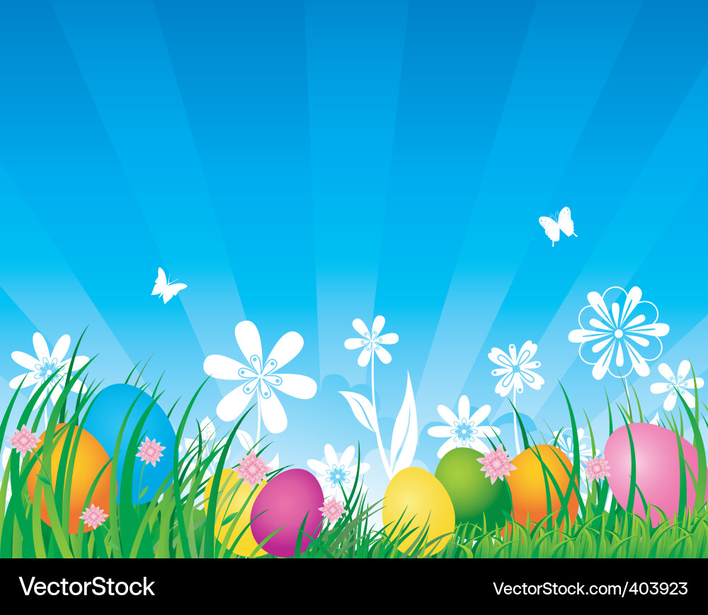 Easter background Royalty Free Vector Image - VectorStock